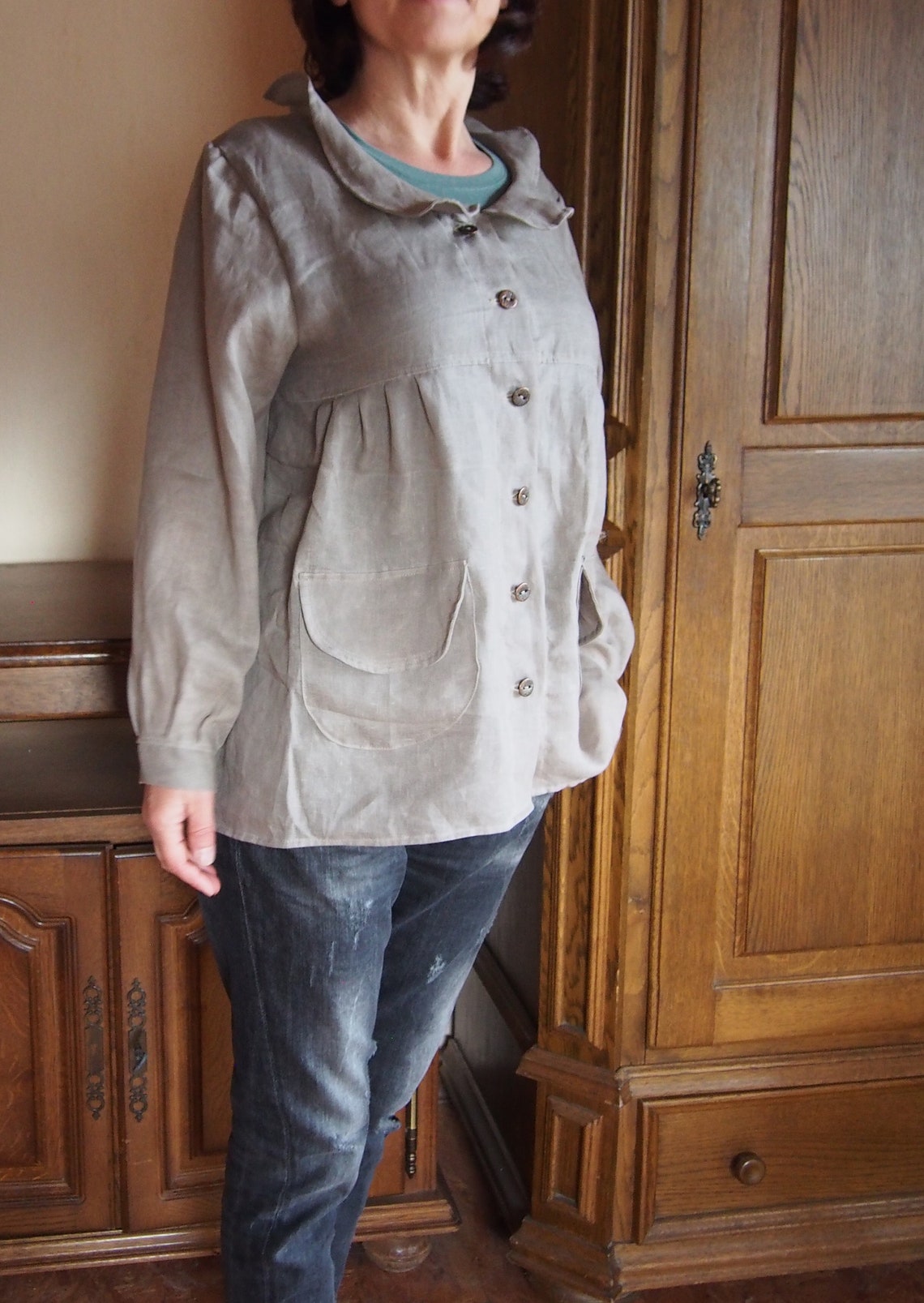 Women Linen Jacket Summer Linen Jacket Linen Blazer Linen | Etsy
