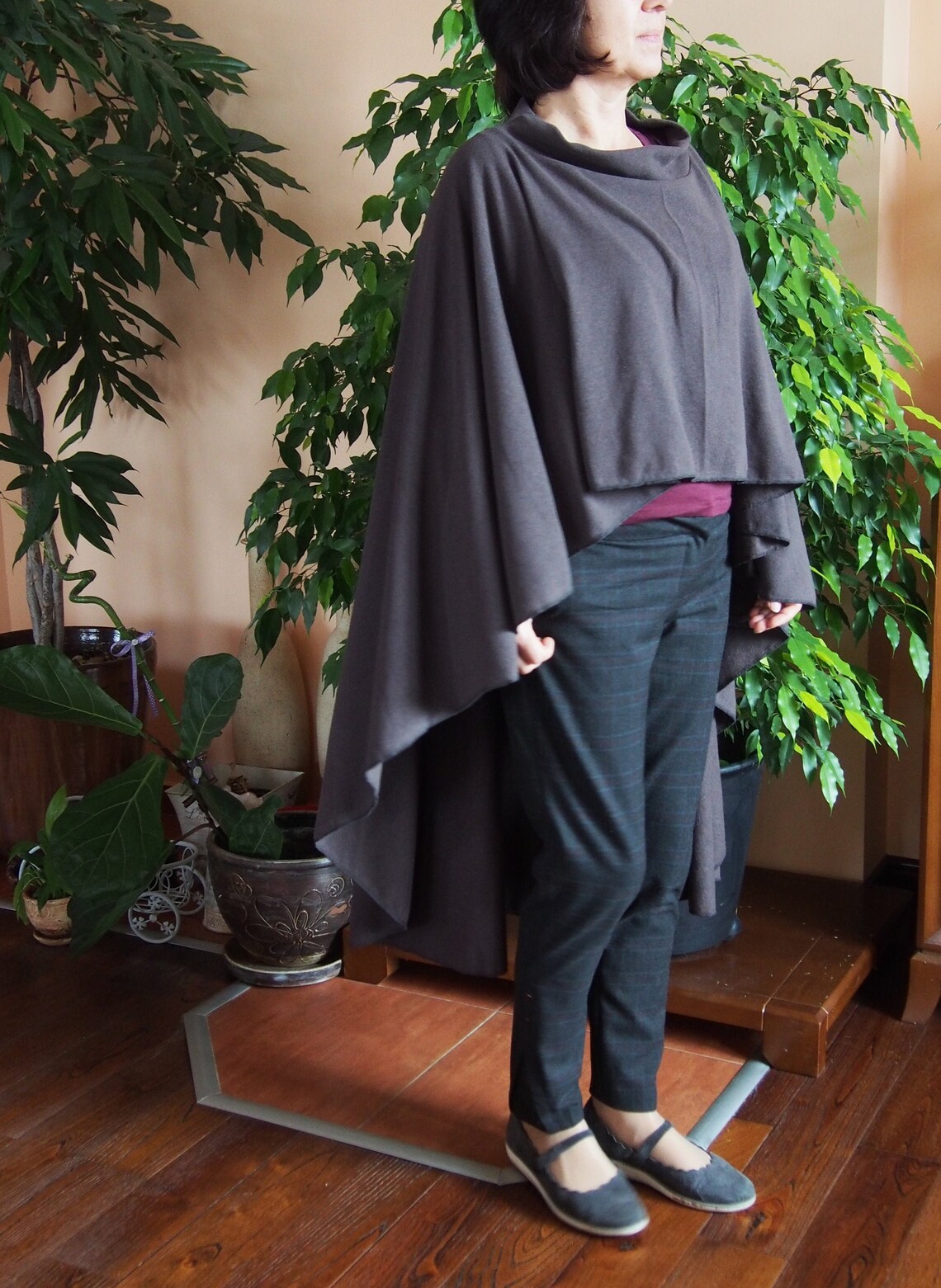 Аsymmetrical Poncho Scarf Extravagant Poncho Women Wrap - Etsy