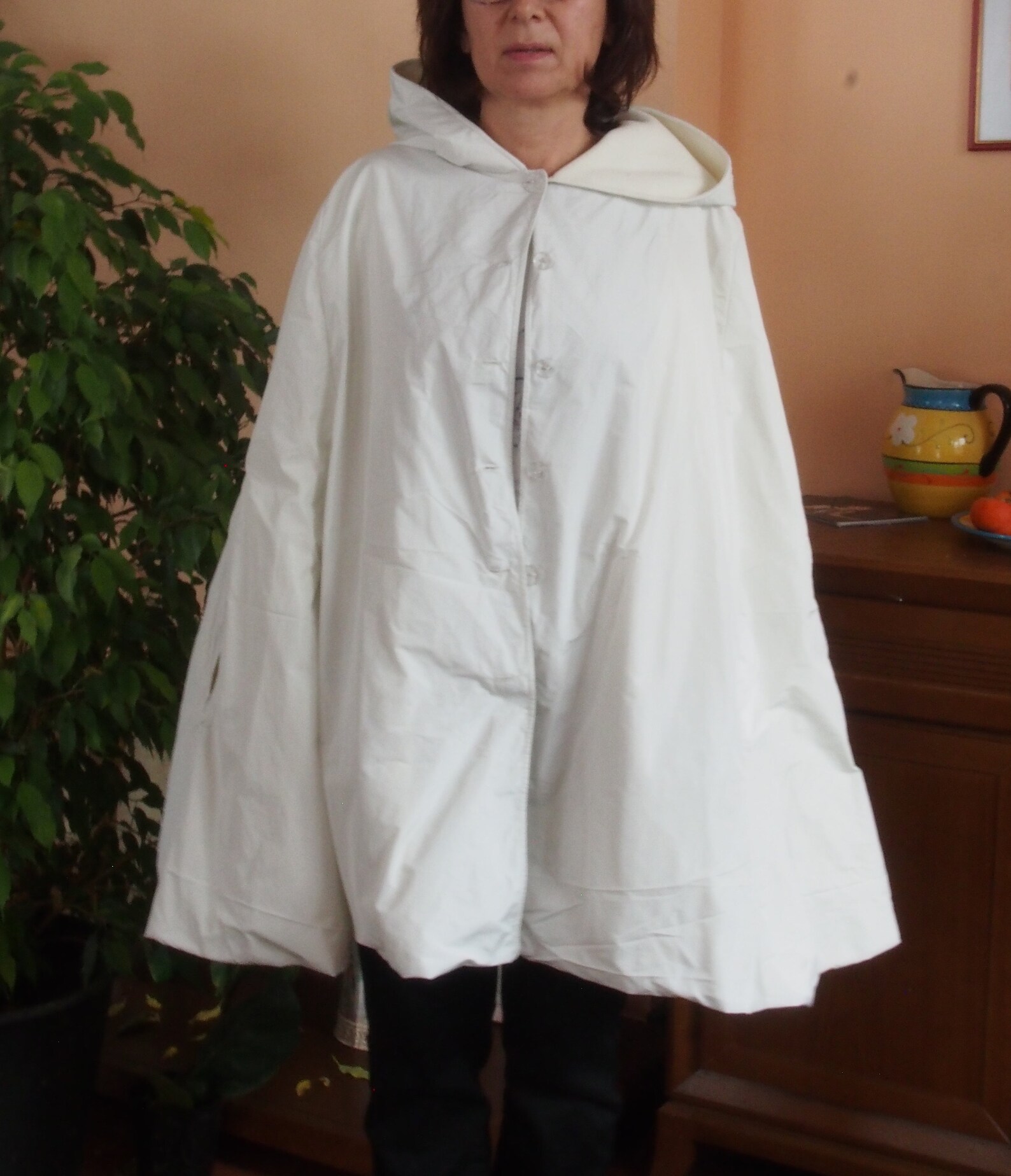 Loose Rain Poncho Hooded Rain Cape Women Raincoat Plus Size - Etsy