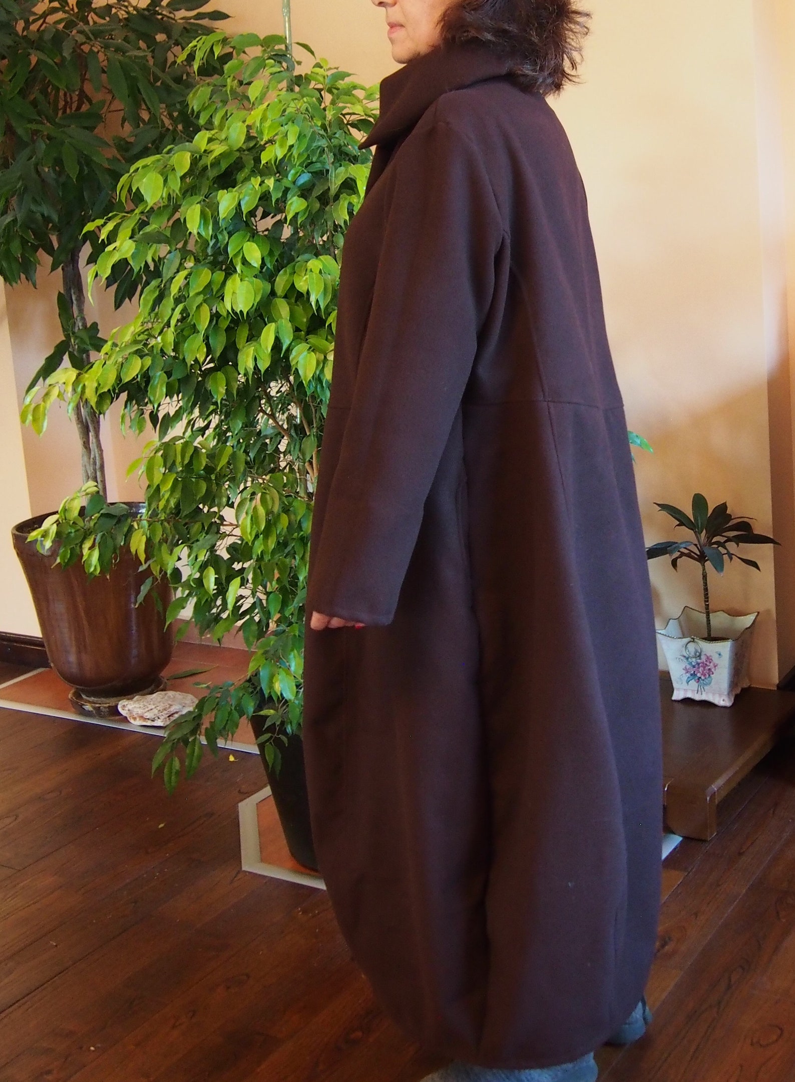 Women Wool Coat Winter Cashmere Coat Plus Size Coat - Etsy