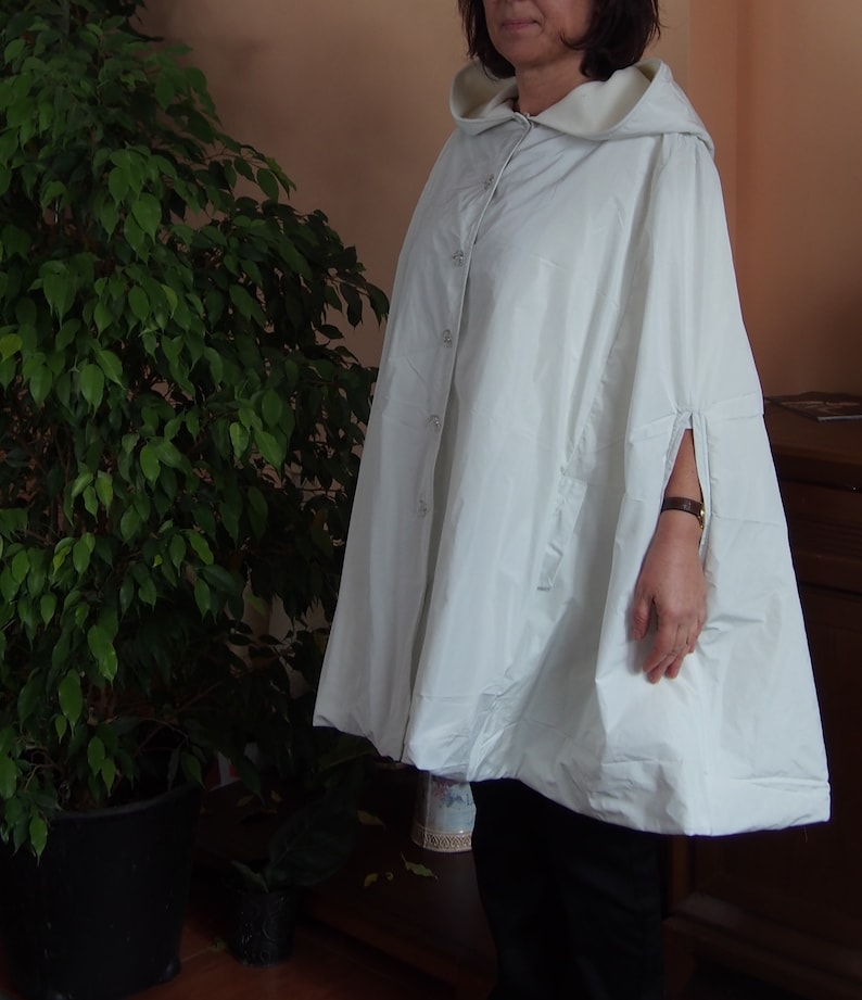 Loose Rain Poncho Hooded Rain Cape Women Raincoat Plus Size - Etsy