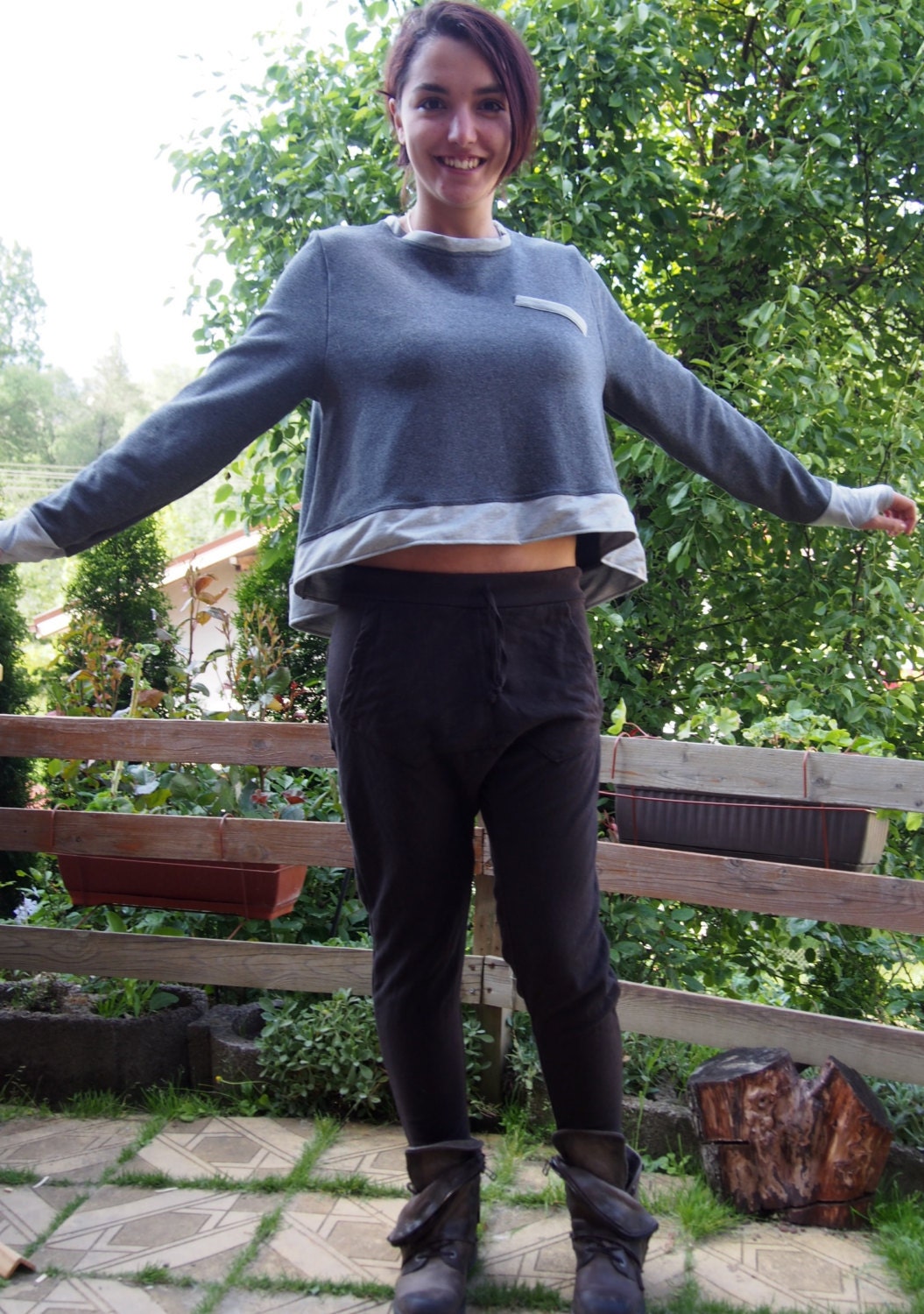 Loose Shirt / Sexy Asymmetrical Top / Long Sleeve / Oversize - Etsy