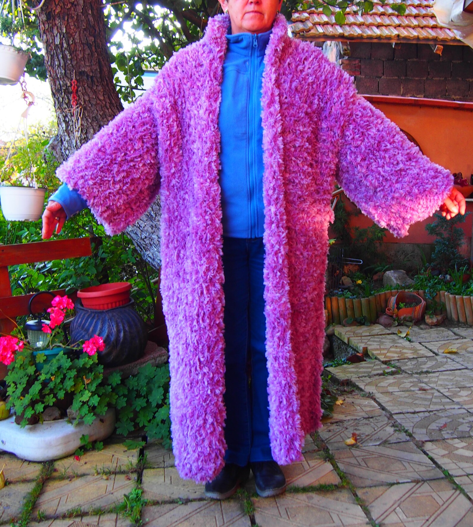 Long Chunky Knit Cardigan Oversized Kniti Cardigan Top Yarn Knitwear
