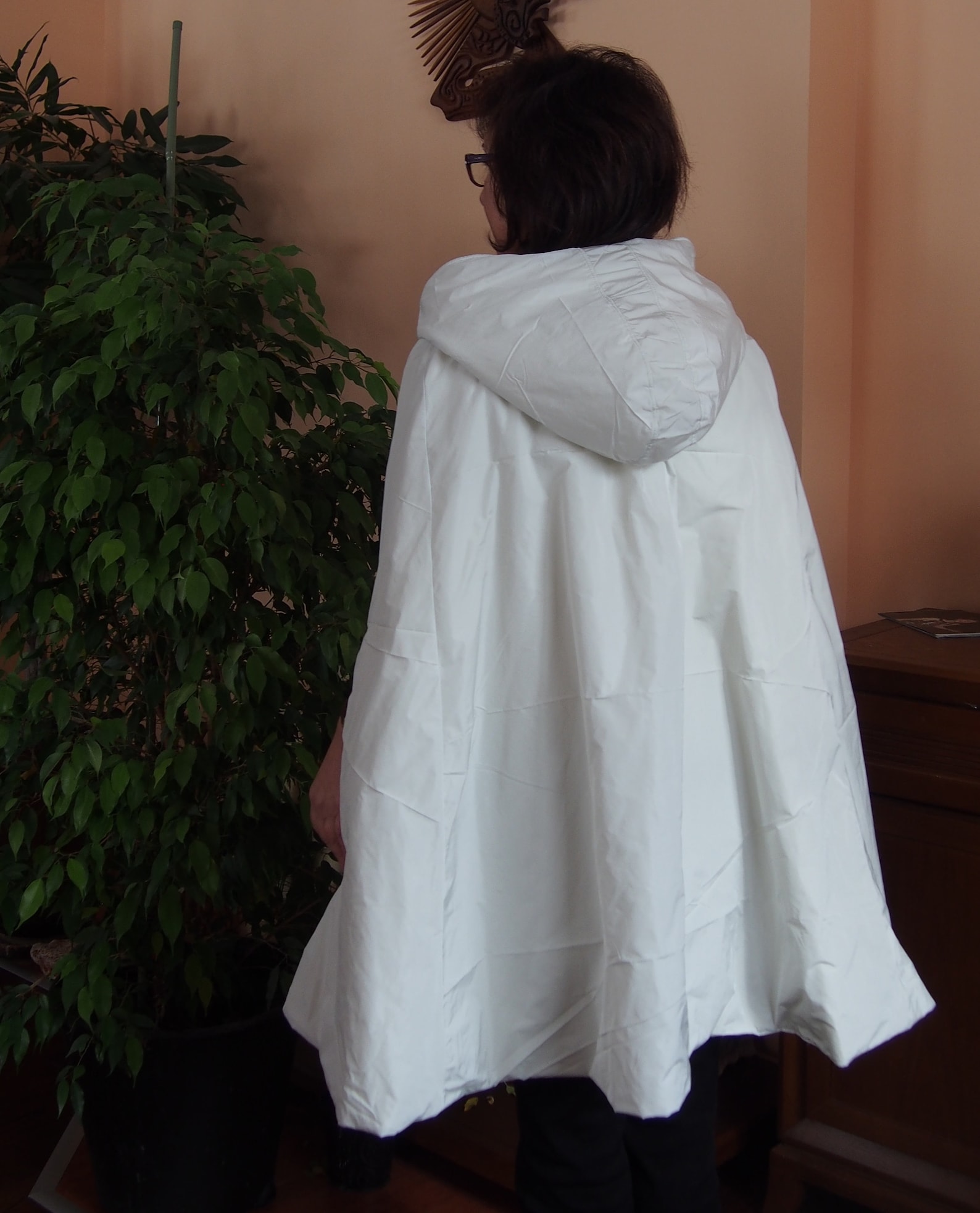 Loose Rain Poncho Hooded Rain Cape Women Raincoat Plus Size - Etsy