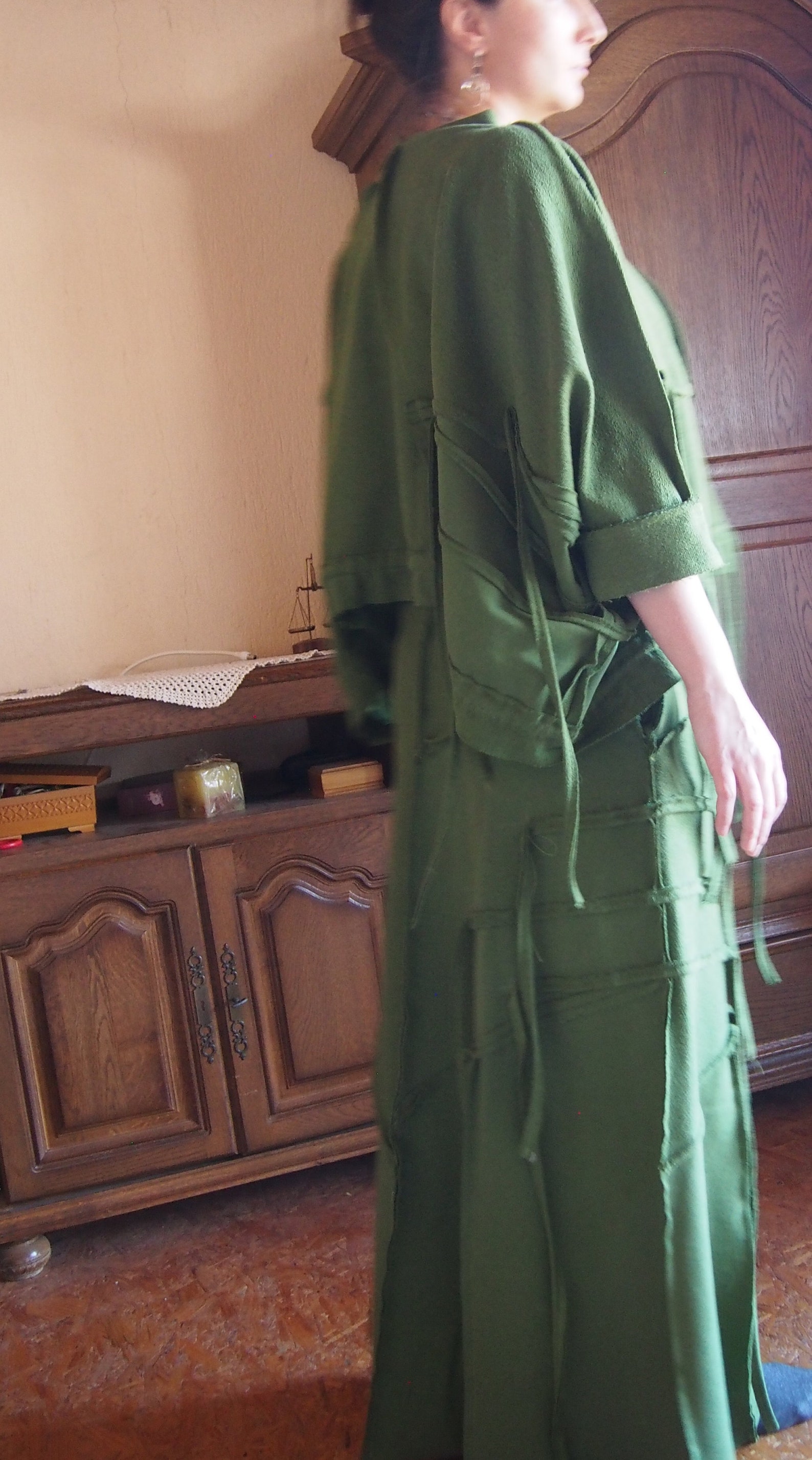 Green Maxi Set Top and Skirt Set Avant Garde Set for Women | Etsy