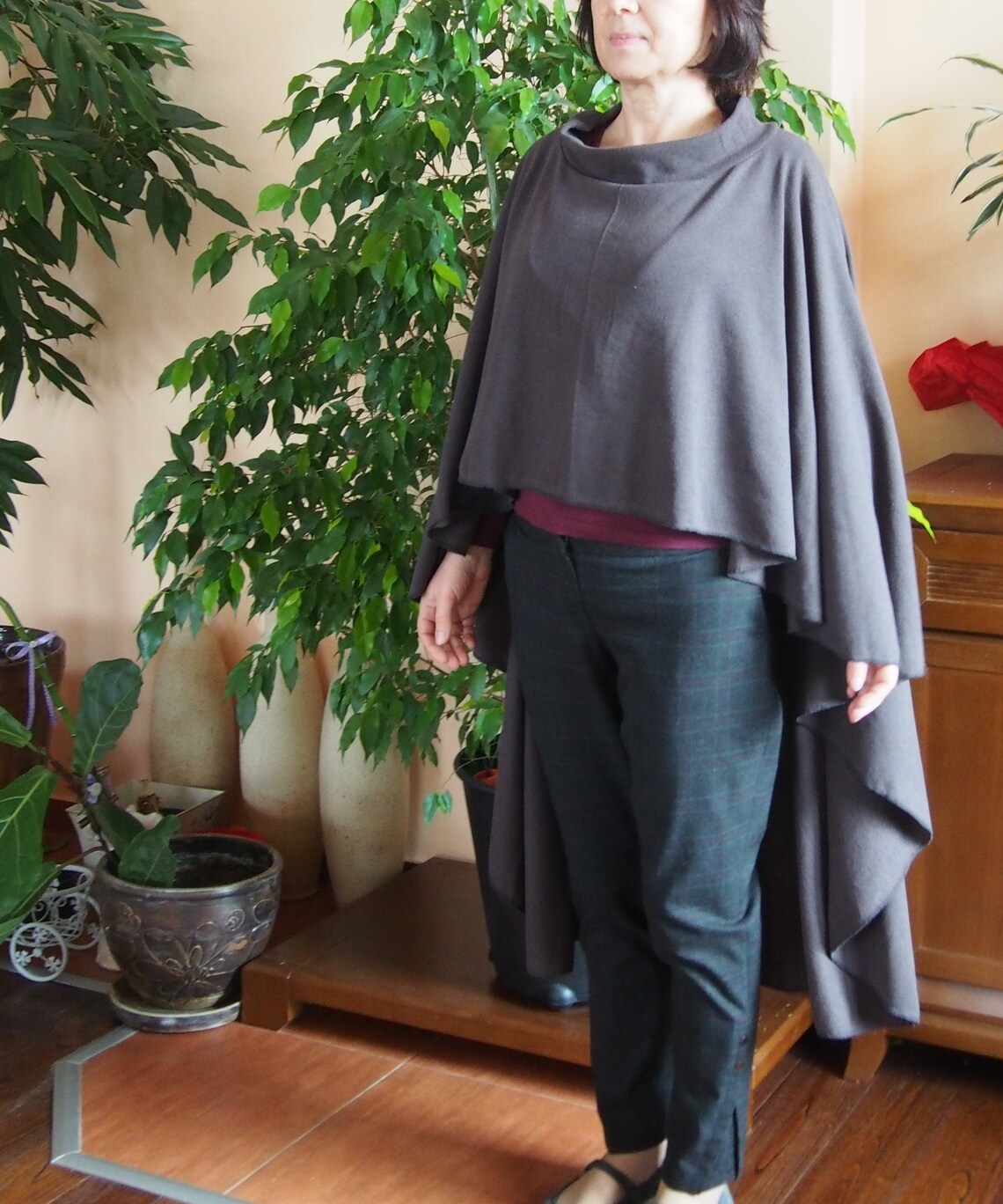 Аsymmetrical Poncho Scarf Extravagant Poncho Women Wrap - Etsy