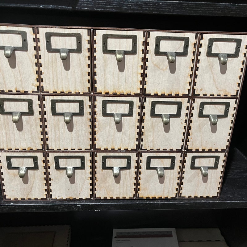 Library Card Catalog Cabinet - Etsy
