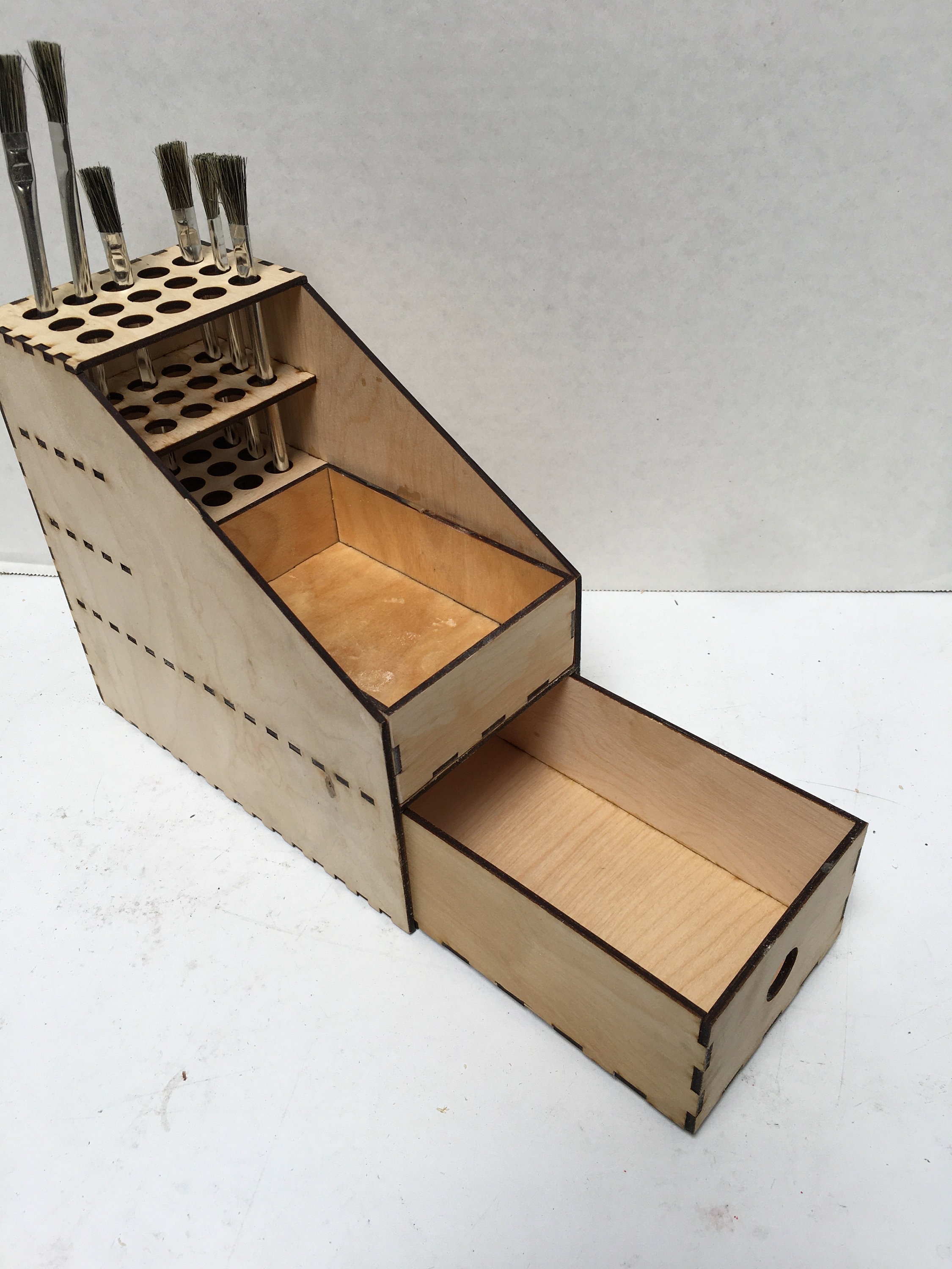 Craft Table Brush and Sponge Holder | Etsy