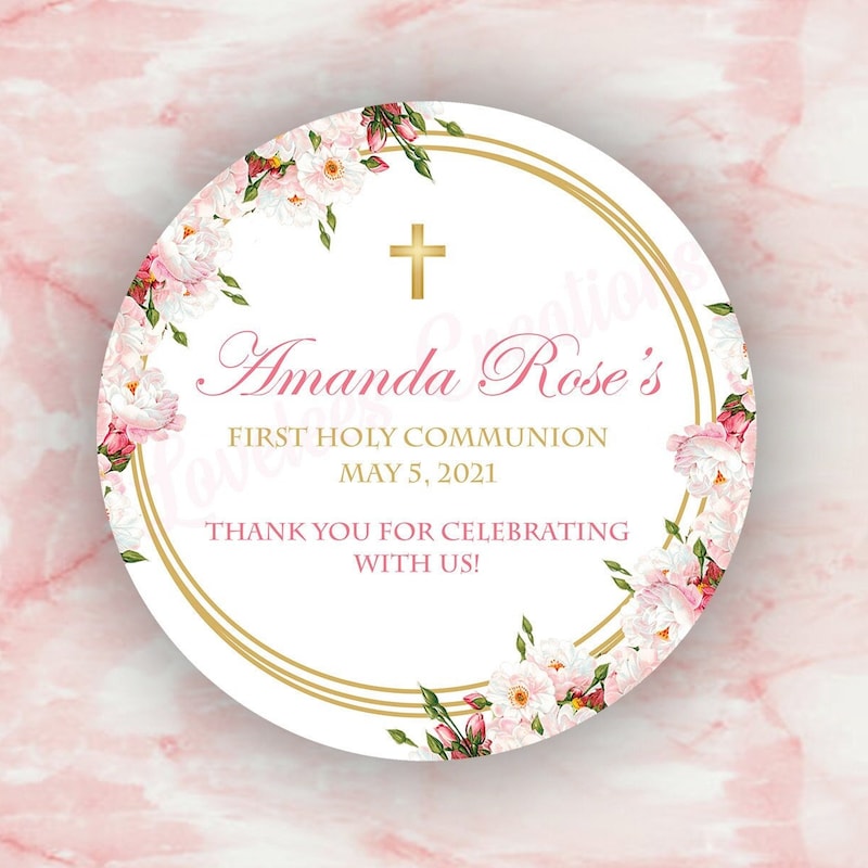 Communion Stickers - Etsy