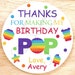 Personalized Pop It Birthday Sticker, Custom Pop It Birthday Label ...