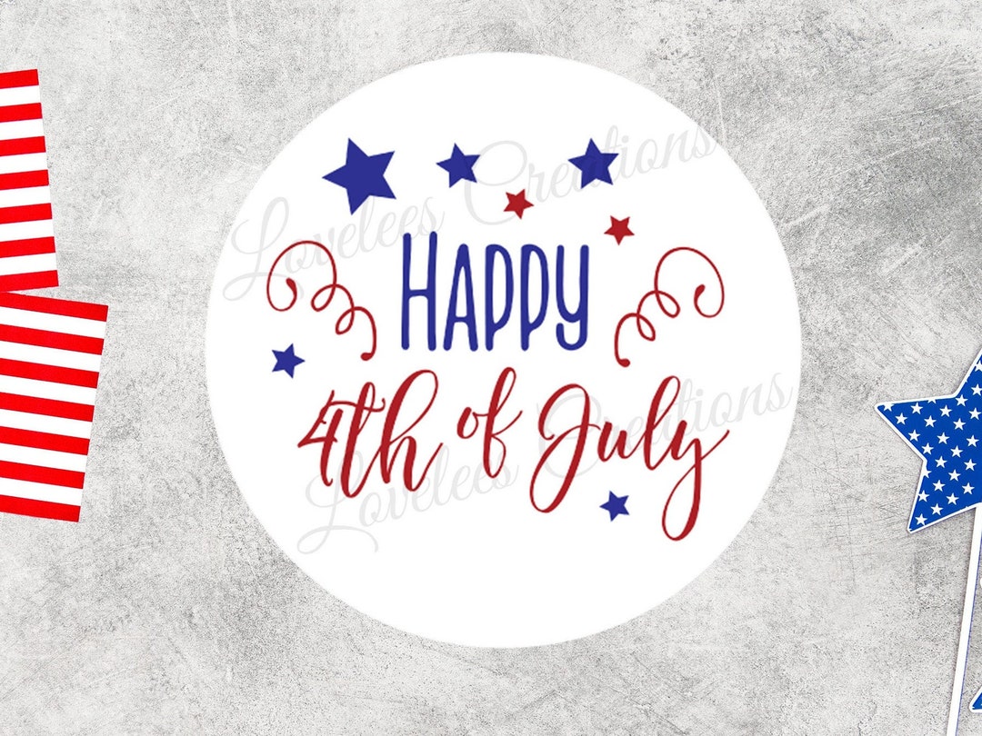 Happy 4th of July Sticker - 4th of July - Fourth of July - Independence ...