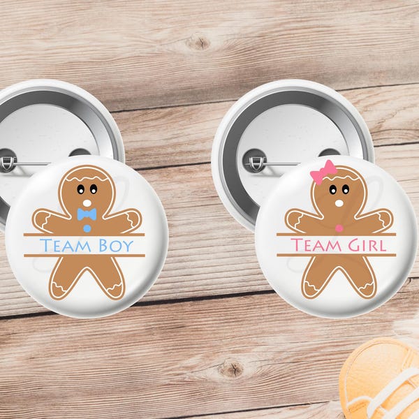 Gender Reveal Pins - Etsy