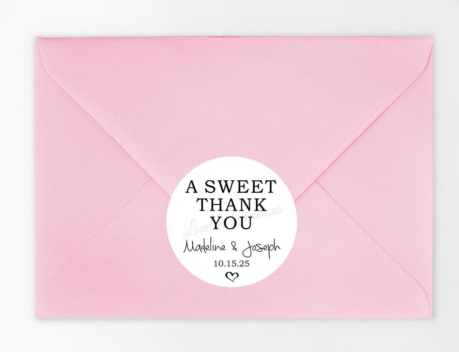 A Sweet Thank You Stickers, Wedding Sticker, Candy Bar Favor Labels - Etsy