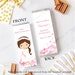 First Holy Communion Chocolate Bar Wrapper, Girl First Communion Favor ...