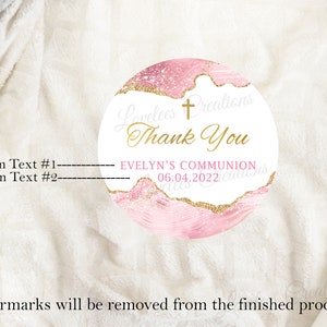 Communion Favor Stickers - Confirmation Stickers - Communion Labels ...