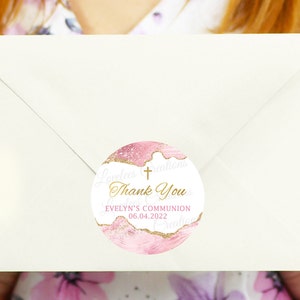 Communion Favor Stickers - Confirmation Stickers - Communion Labels ...