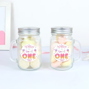 Sweet One Personalized Birthday Stickers, First Birthday Custom Labels ...