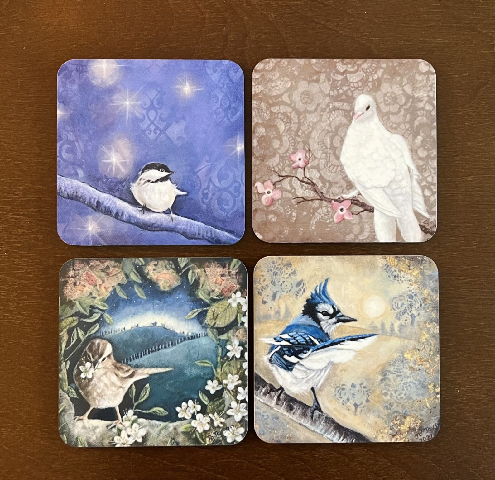 Coasters Bird Coasters Set of 4 Unique Bird Images With - Etsy