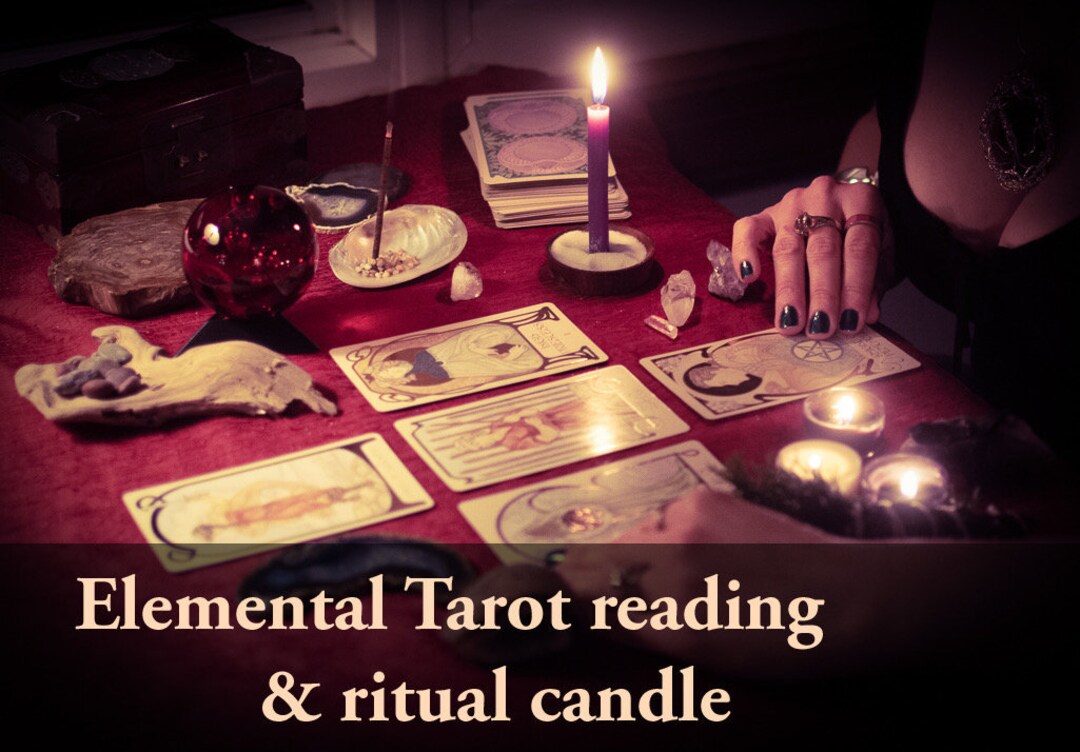 Elemental Tarot Reading With Ritual Candle - Etsy