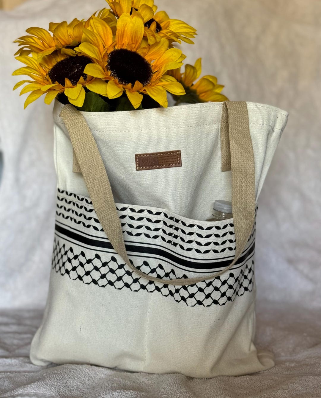 Kuffiya Large Canvas Tote Bag With Zipper - Etsy
