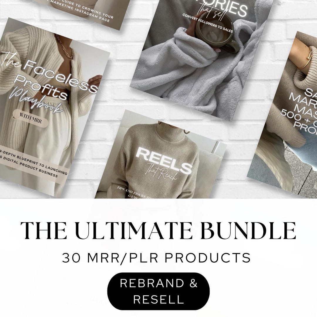 30 Products! - the Ultimate Digital Marketing Bundle MRR PLR Master ...