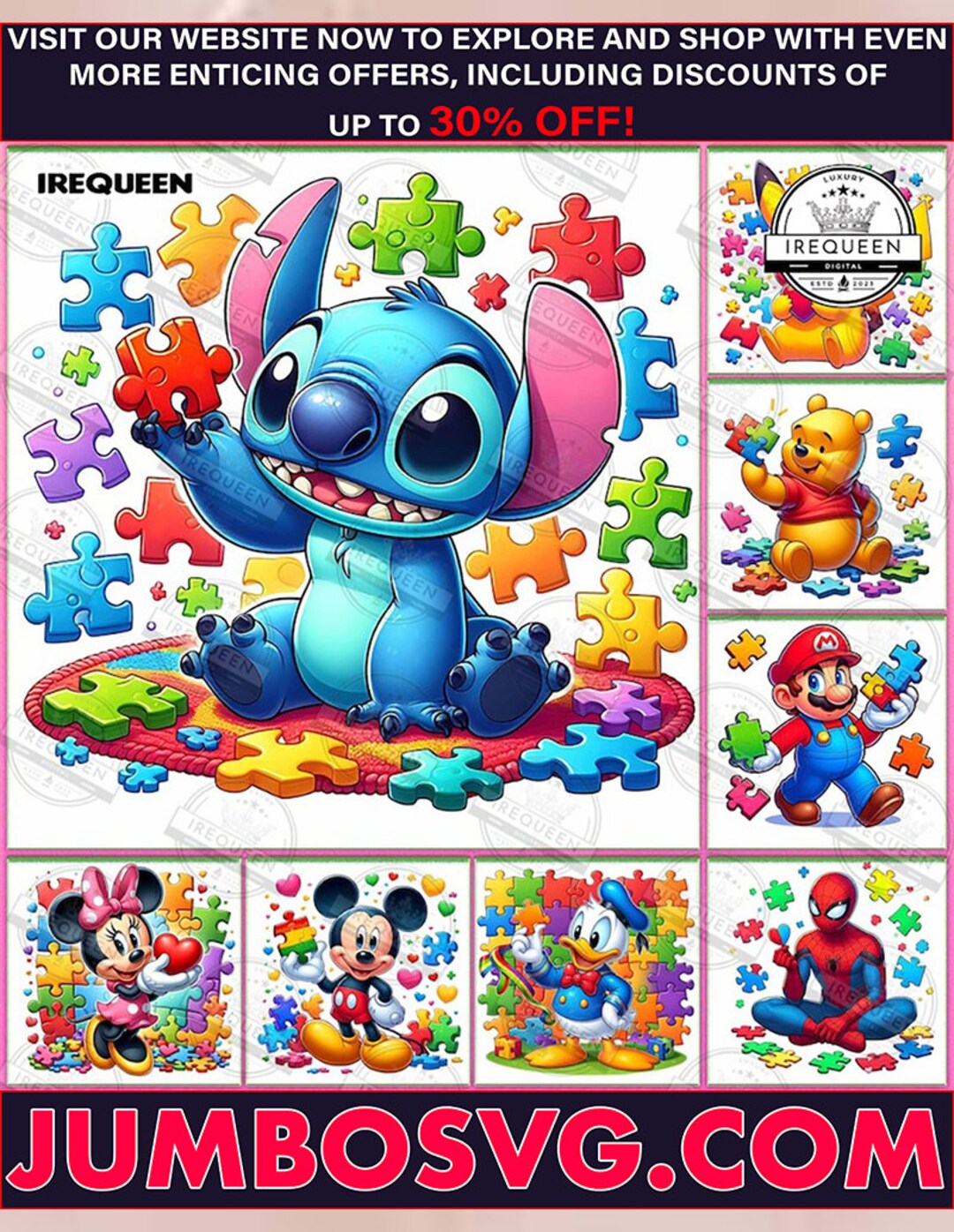 7 Autism Cartoon Png Bundle, Autism Awareness Png, Awareness Png, Be ...