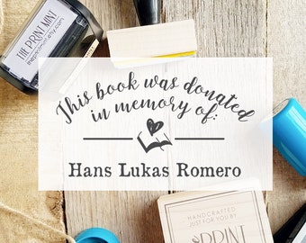 Book Donation Label - Etsy