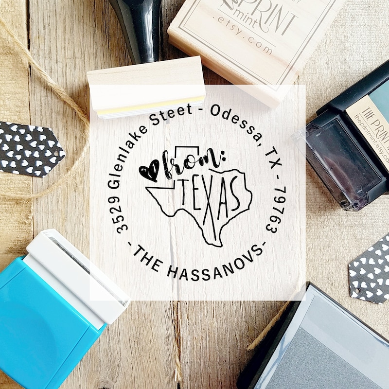 Texas Stamp - Etsy