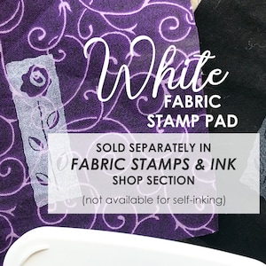 Custom Fabric Stamp of Your Logo or Image, Clothing Stamp Kit, Fabric ...