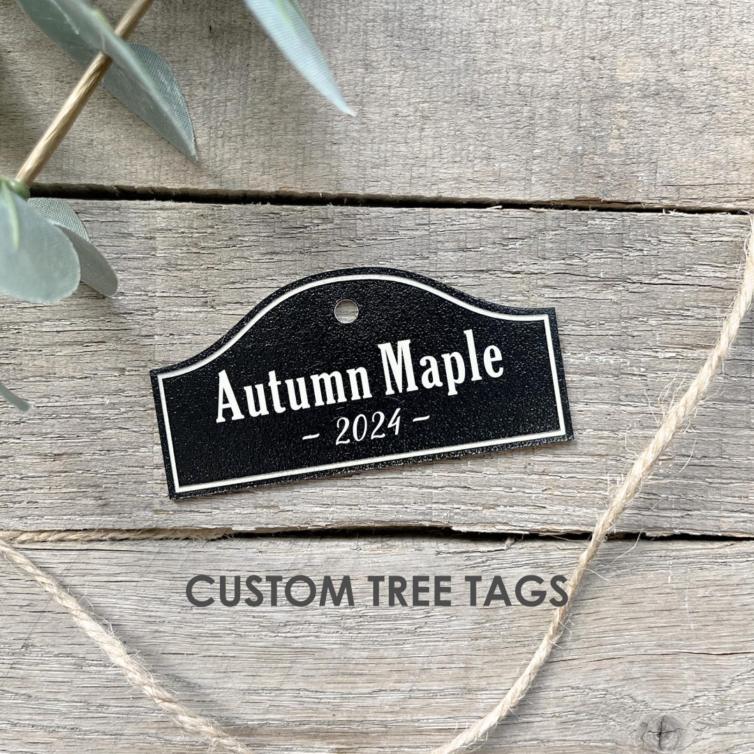 Tree Tags, Tree Memorial Sign, Custom Labels for Trees, Small Tree ...
