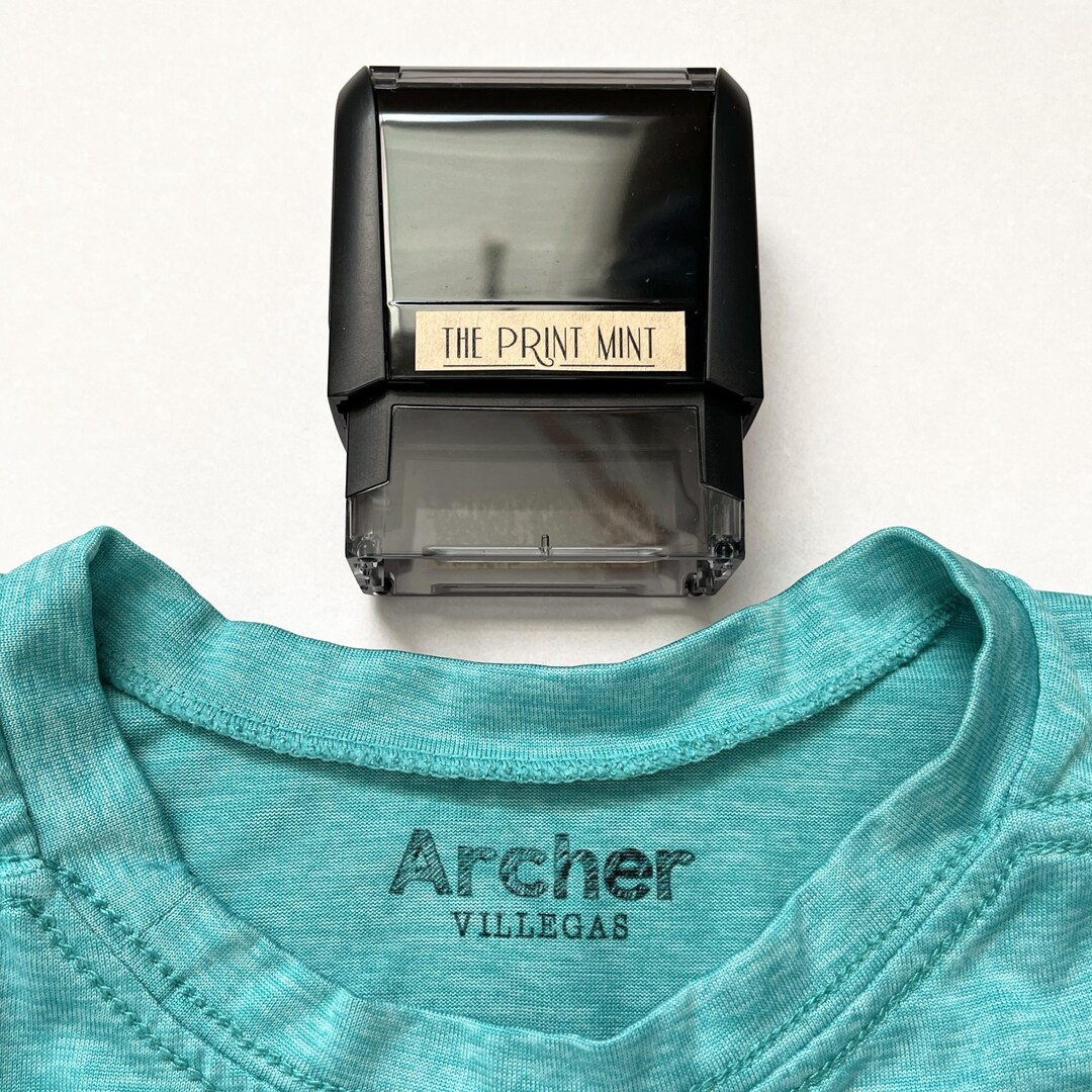 Self-inking Clothing Name Stamp, Name Stamp for Clothes, Clothing ...
