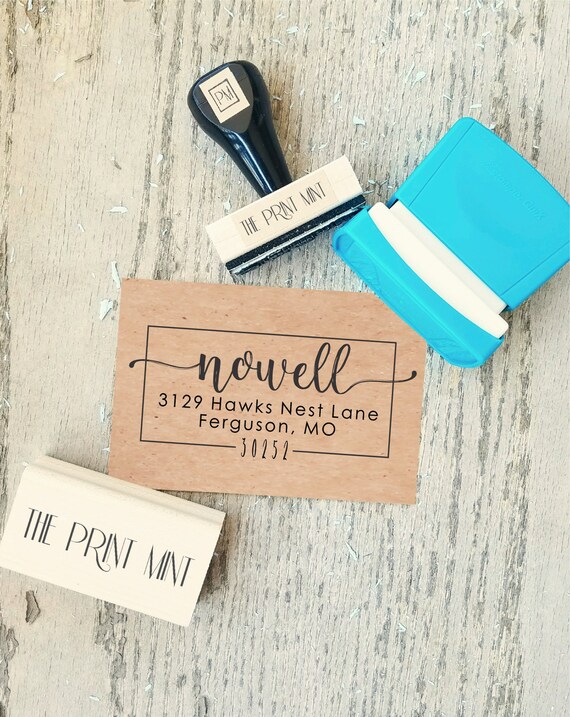 Custom Self Inking Return Address Stamp Wedding Address Stamp | Etsy
