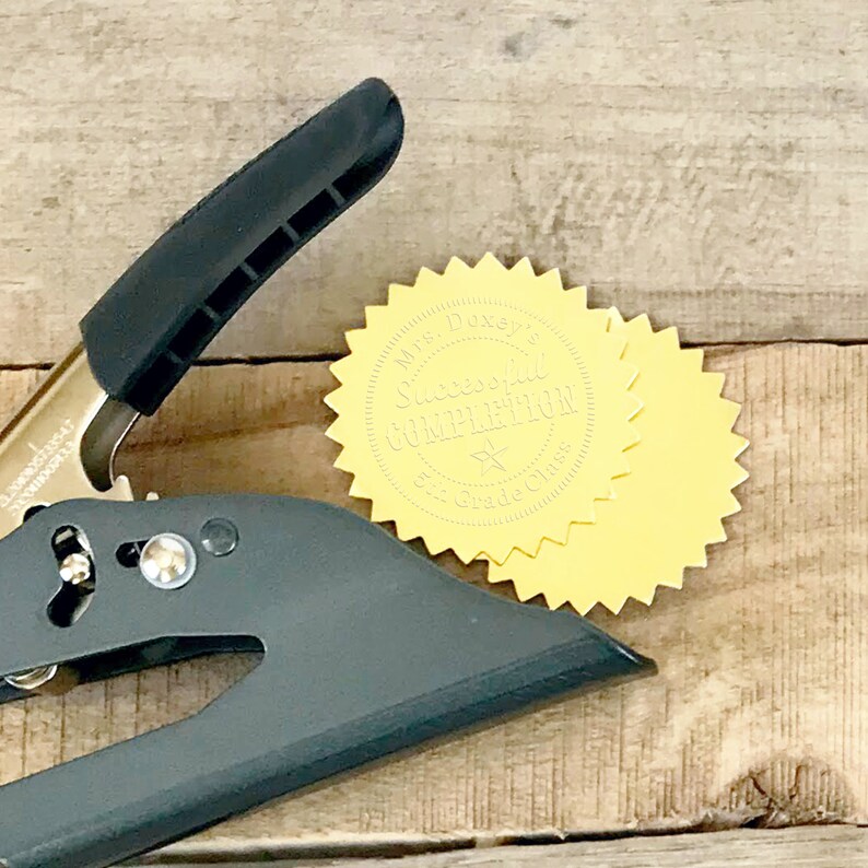Certificate of Authenticity Seal Embosser Custom Certificate | Etsy
