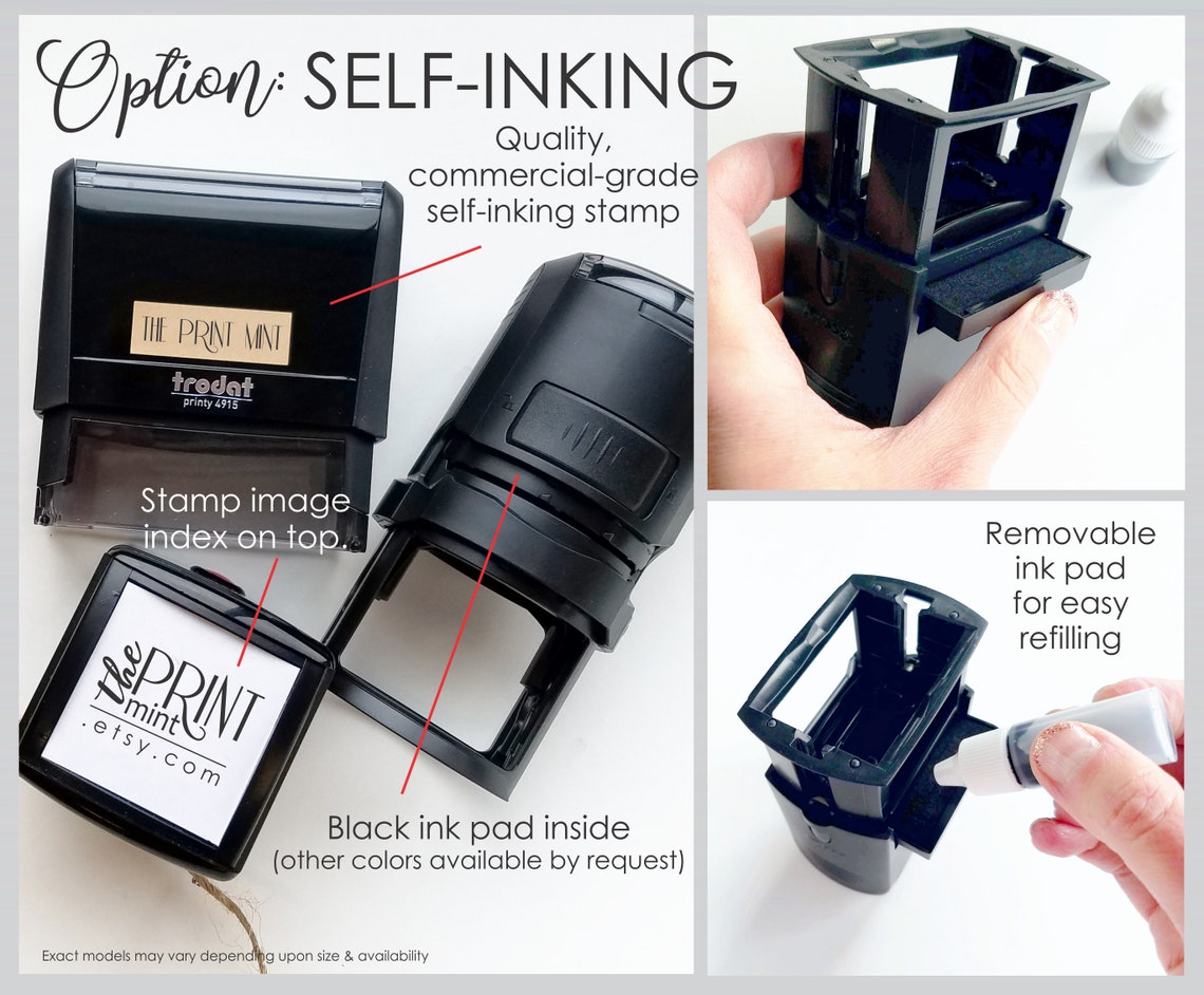 Thank You for Your Order Stamp in Self-inking or Rubber Stamp | Etsy