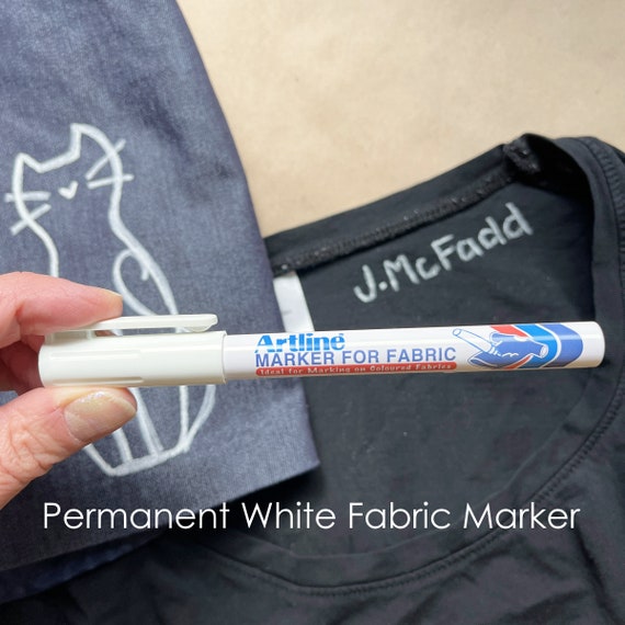 White permanent marker pen for fabric store