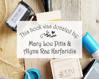 Book Donation Label - Etsy