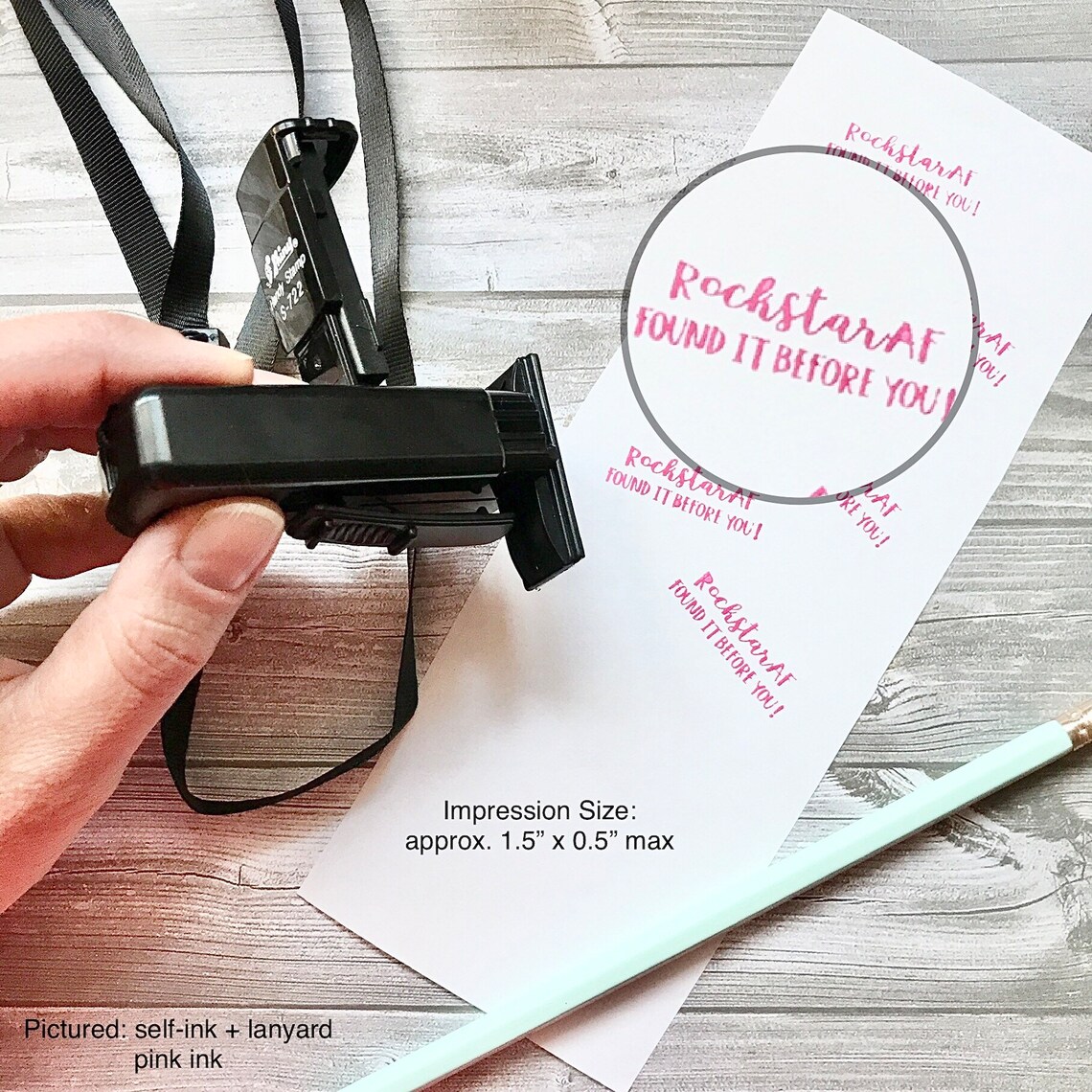 Geocaching Stamp Geocache Name Stamp Self-inking Pocket - Etsy