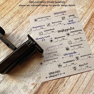 Geocaching Stamp, Geocache Name Stamp, Self-inking Pocket Stamp for ...