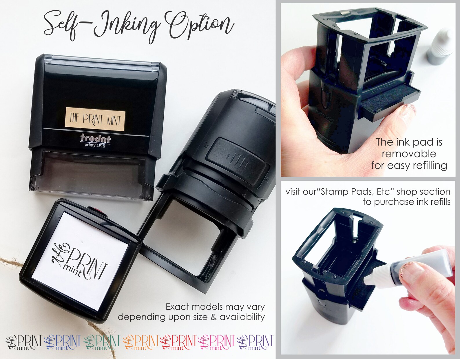 Signature Stamp Name Self-inking Custom Signature Stamp | Etsy