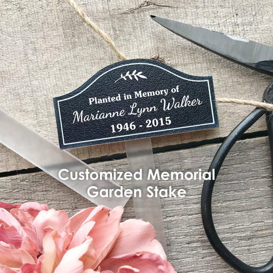 Custom Memorial Garden Stakes, in Memory of Plant Markers ...