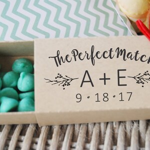 Wedding Matchbox Stamp, the Perfect Match Wedding Favor, Wedding Stamps ...