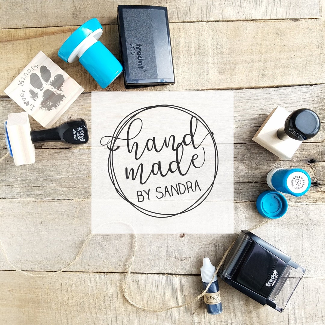 Handmade by Stamp Made by Stamper for Cards Custom Made by - Etsy