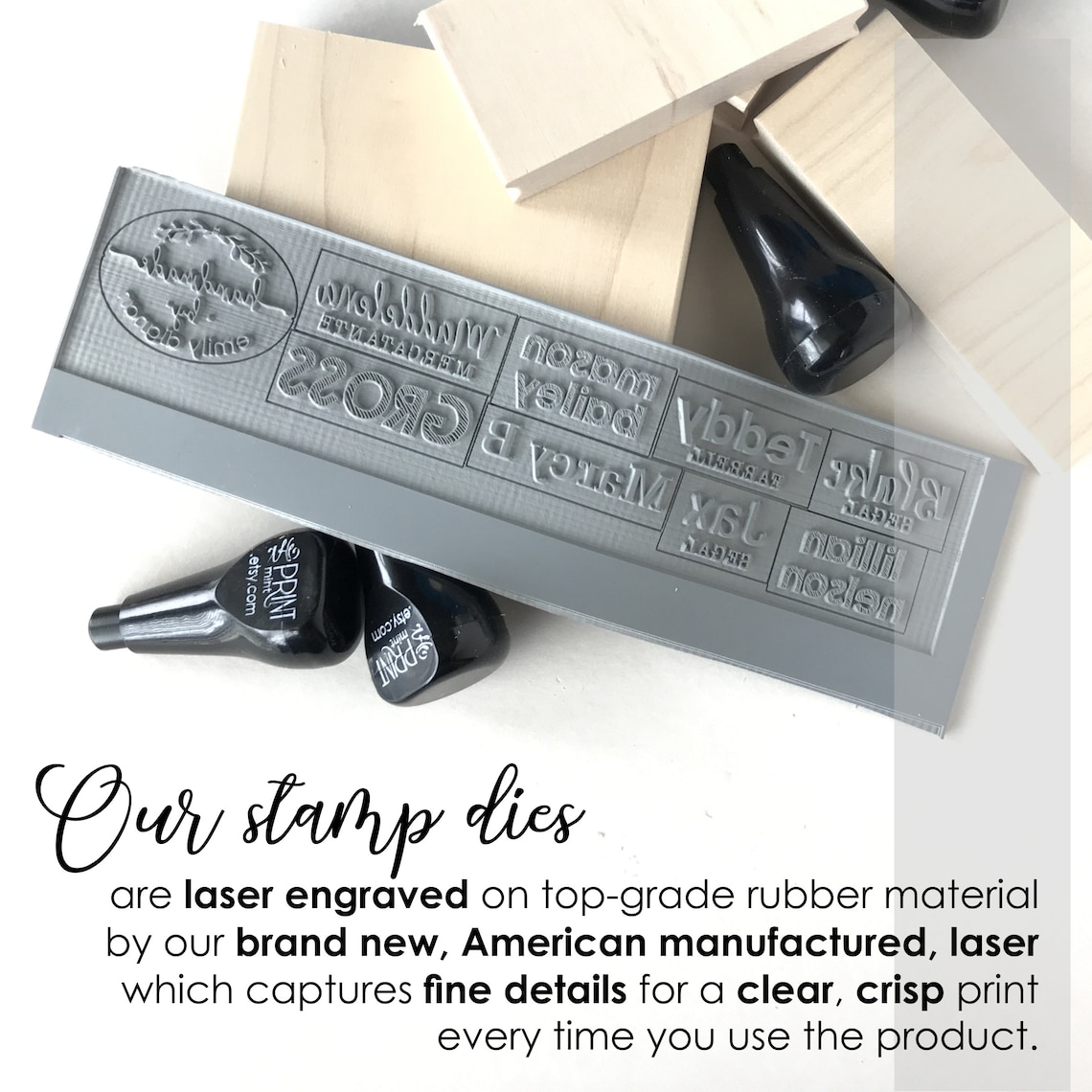 Bedding Label Stamp, Black Self-inking, Personalized Property of Fabric ...