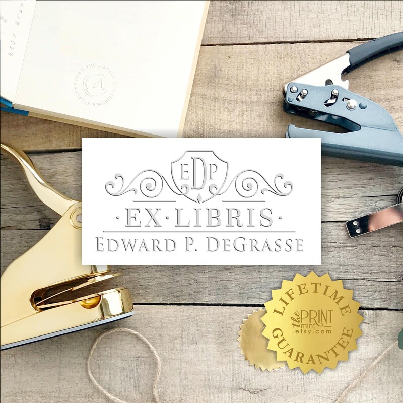 Embossed Monogram - Etsy