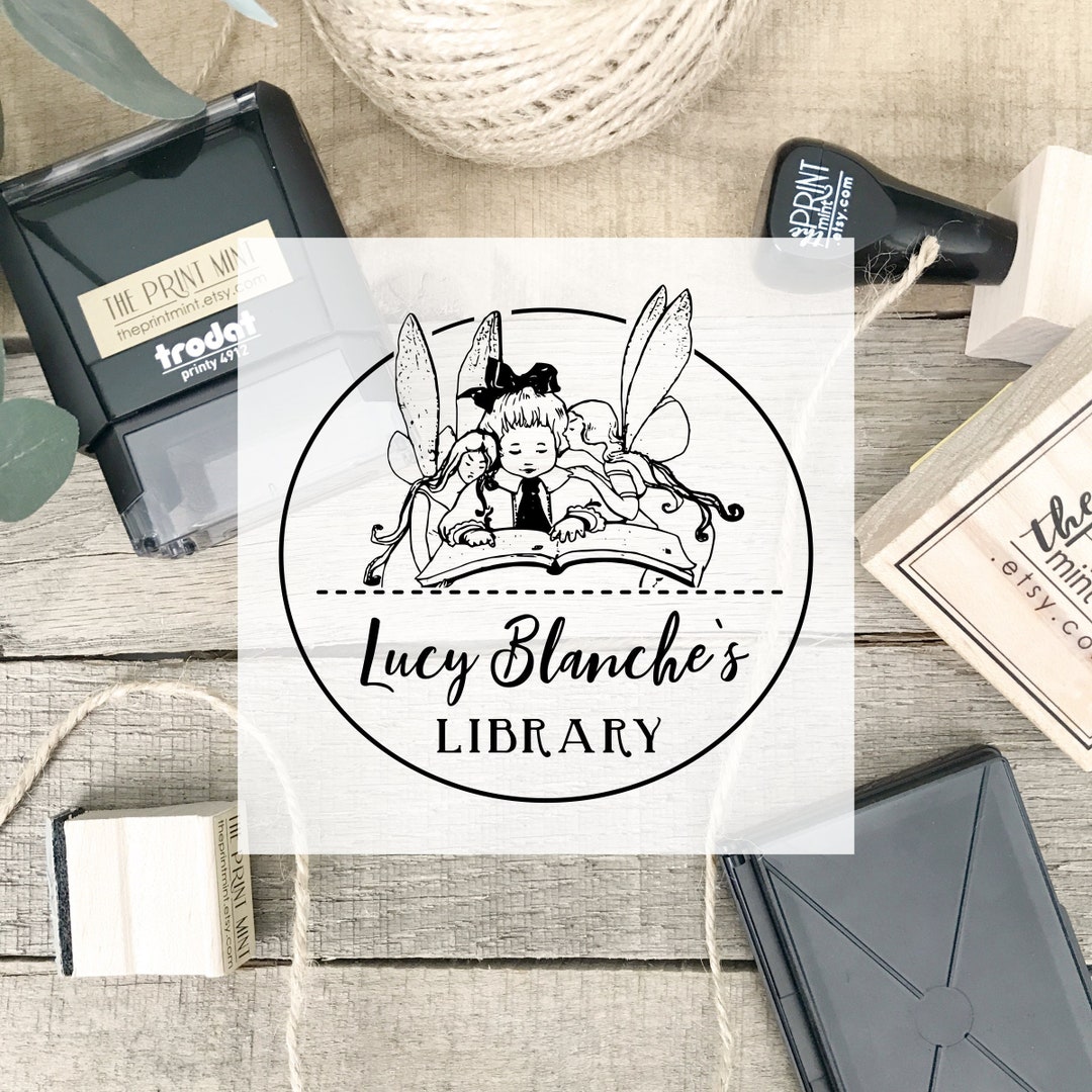 Fairy Rubber Stamp or Self-inking, From the Library of Book Stamper ...