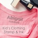 Custom Fabric Stamp of Your Logo or Image, Clothing Stamp Kit, Fabric ...