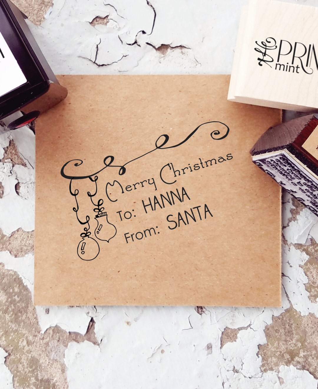 Christmas Stamps, Gift Tag Stamp, to From Stamp, Holiday Stamp ...