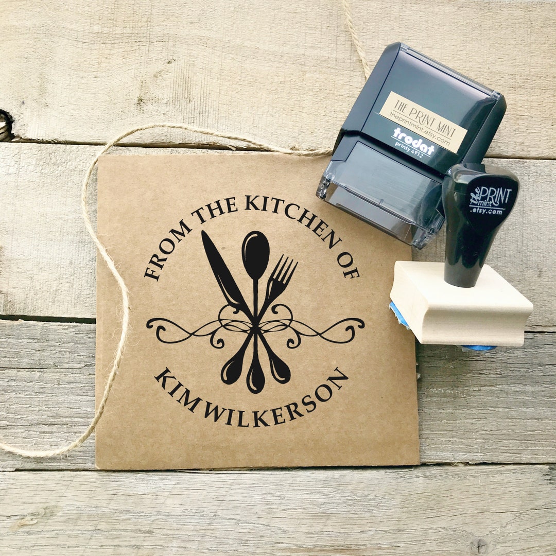 From the Kitchen of Stamp, Made by Stamp, Personalized Cooked by Stamp ...