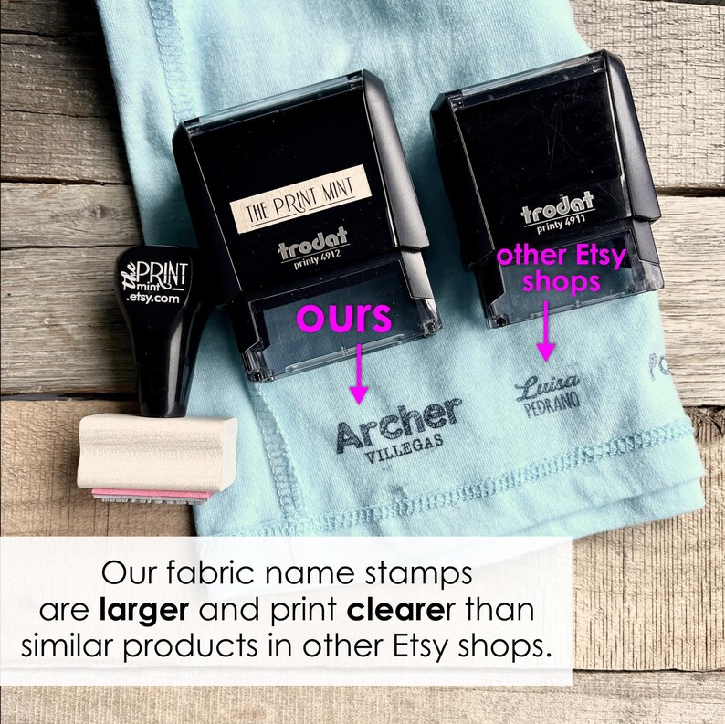 Self-inking Clothing Name Stamp, Name Stamp for Clothes, Clothing ...