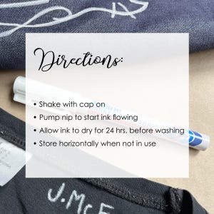 White Fabric Marker, Permanent White Clothing Marker, Artline Japanese ...